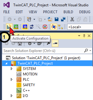 TwinCAT 3 project with CODESYS PLC
